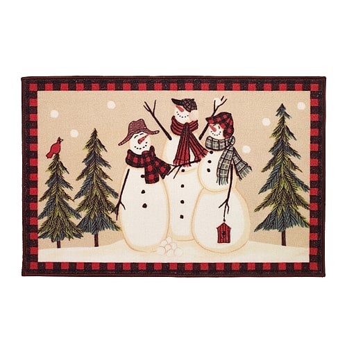 Click here for Avanti Snowman Gathering Bath Rug  One Size  Beige prices