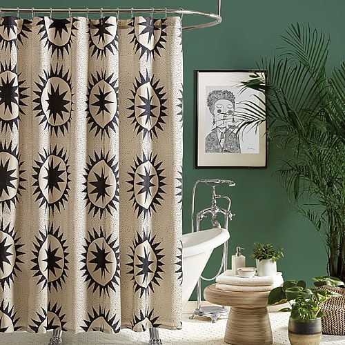 Click here for Justina Blakeney Soleil Shower Curtain prices