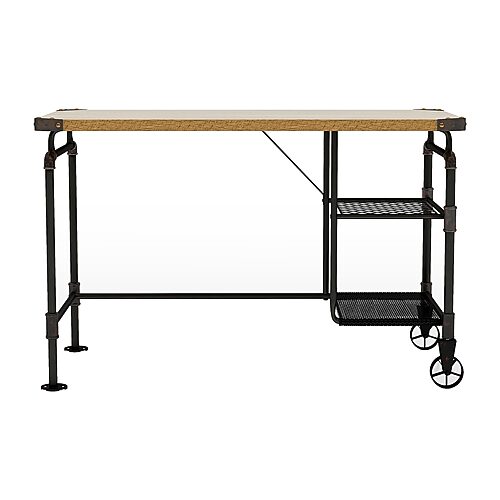 Click here for Furniture of America Sigourney 2 Shelves Writing D... prices