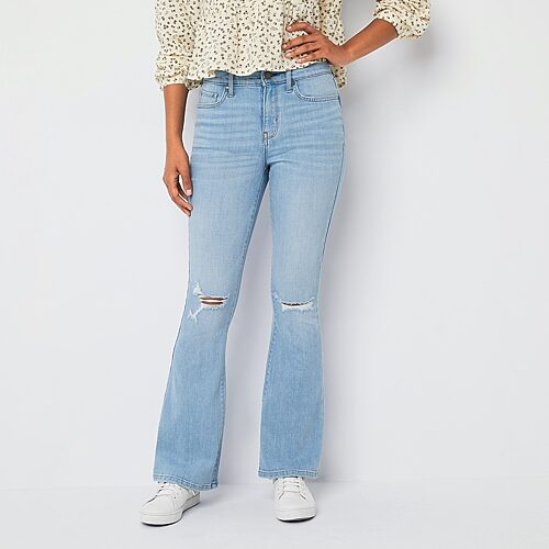 Click here for a.n.a Womens High Rise Flare Jean  16  Blue prices