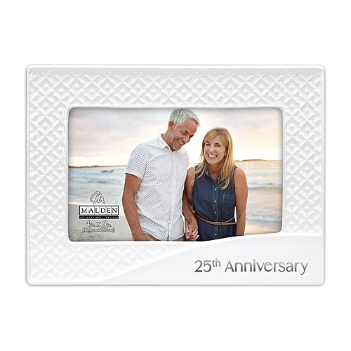 Click here for Malden 4x6 25th Anniversary Tabletop Frame  One Si... prices
