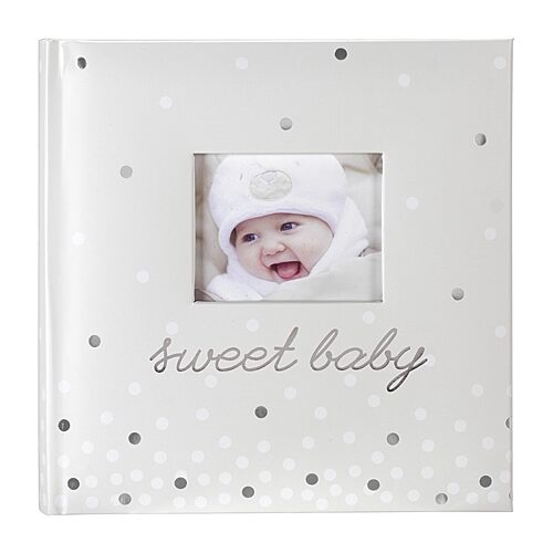 Click here for Malden 2-Up Sweet Baby Silver Stamp 160 Photo Albu... prices