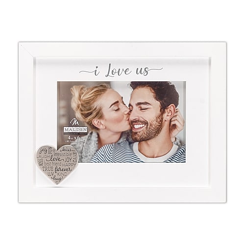 Click here for Malden 4x6 I Love Us Matted With Heart Tabletop Fr... prices