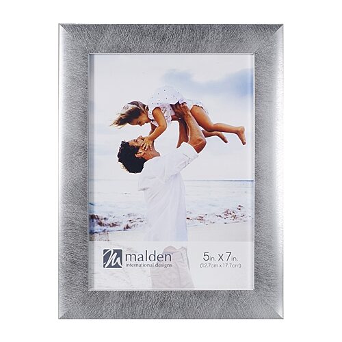Click here for Malden 5x7 Silver Linear Tabletop Frame  One Size... prices