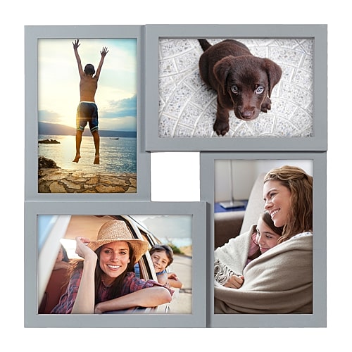 Click here for Malden 4-Op 4x6 Gray Square Puzzle Wall Frame  One... prices