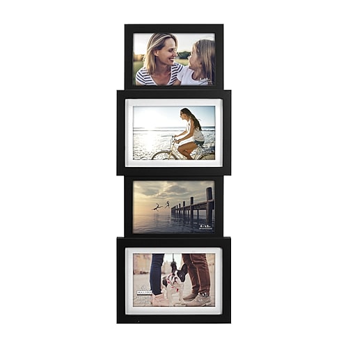 Click here for Malden 4-Op 4x6/5x7 Black Panel Wall Frame  One Si... prices