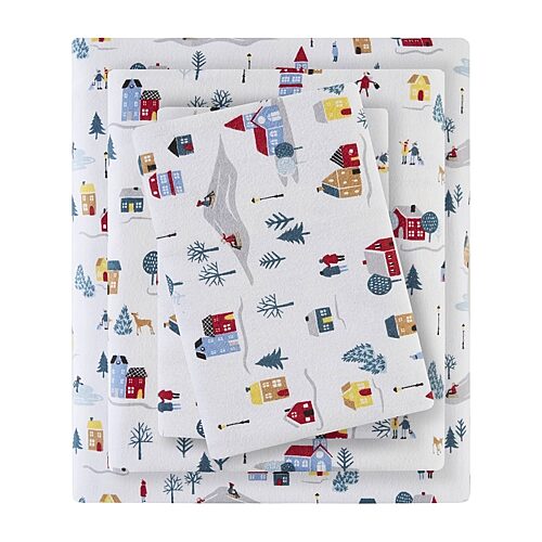 Click here for Madison Park Novelty Printed Cotton Flannel 4-Pc.... prices