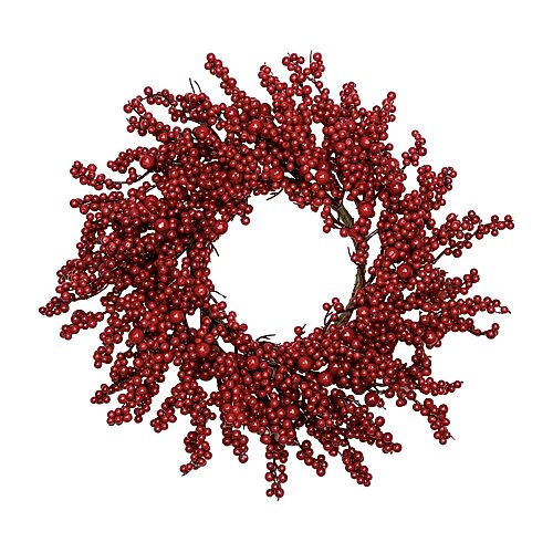 Click here for Northlight Red Berries Unlit Wreath  One Size  Red prices