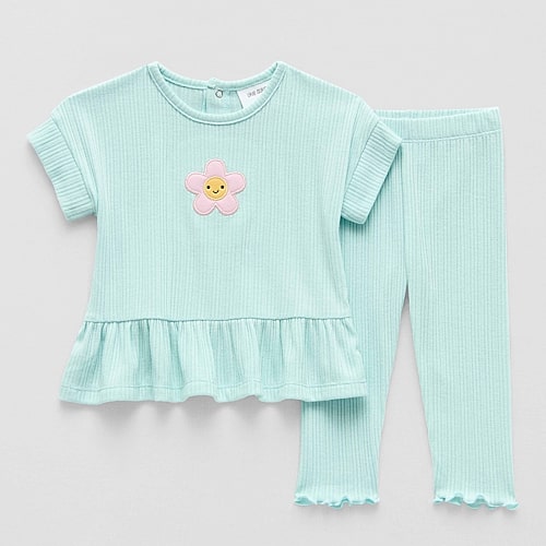 Click here for Okie Dokie Baby Girls 2-pc. Pant Set  6 Months  Bl... prices