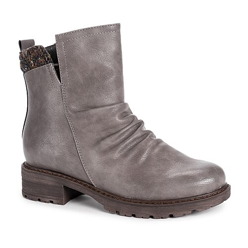 Click here for Muk Luks Womens Logger Banff Boots - Grey prices