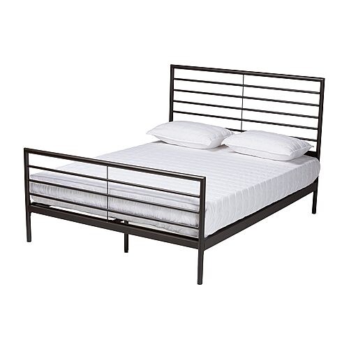 Click here for Alva Metal Headboard and Footboard Platform Bed  O... prices
