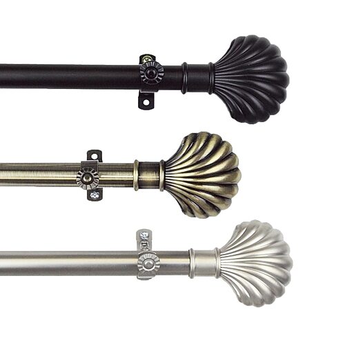 Click here for Rod Desyne Scallop 13/16 IN Adjustable Curtain Rod... prices