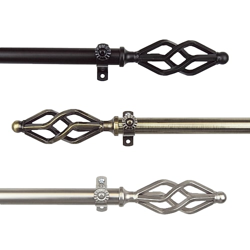 Click here for Rod Desyne 13/16 Adjustable Curtain Rod with Marqu... prices