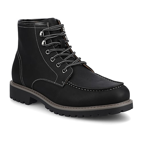 Click here for Vance Co. Mens Zeus Round Toe Boots - Black prices