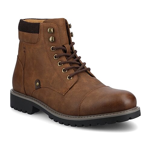 Click here for Vance Co. Mens Yukkon Round Toe Boots - Walnut prices