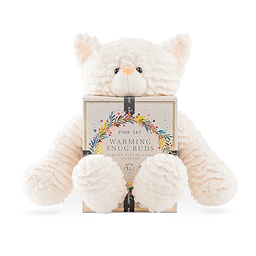 Pink Sky Warming Therapy Kitty  One Size  White