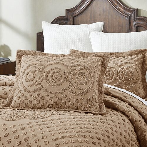 Click here for Better Trends Heirloom Pillow Sham  One Size  Brow... prices