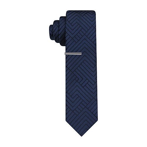 Click here for J. Ferrar Geometric Tie  One Size  Blue prices