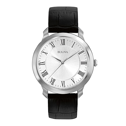 Click here for Bulova Classic Mens Black Leather Strap Watch 96a1... prices