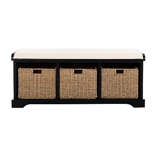Click here for Lonan Storage Bench  One Size  Black prices