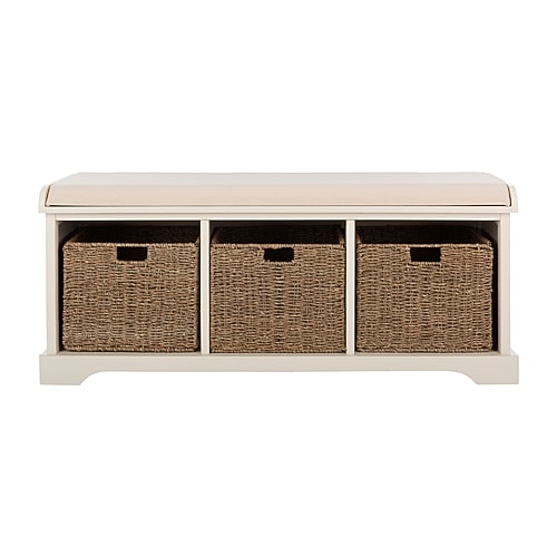 Click here for Lonan Storage Bench  One Size  White prices