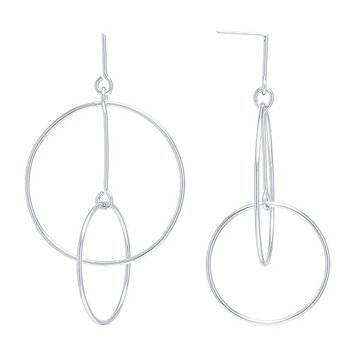 Click here for Silver Reflections Pure Silver Over Brass Drop Ear... prices