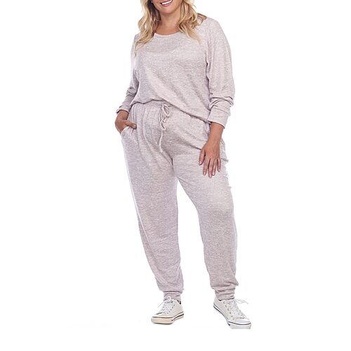 Click here for Plus Size White Mark 2pc. Lounge Set prices