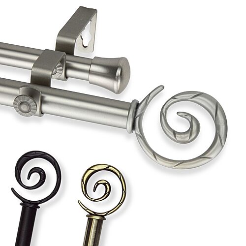 Click here for Rod Desyne Double 13/16 Adjustable Curtain Rod wit... prices