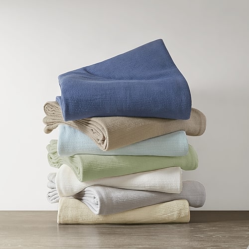 Click here for Madison Park Freshspun Basketweave Cotton Blanket... prices