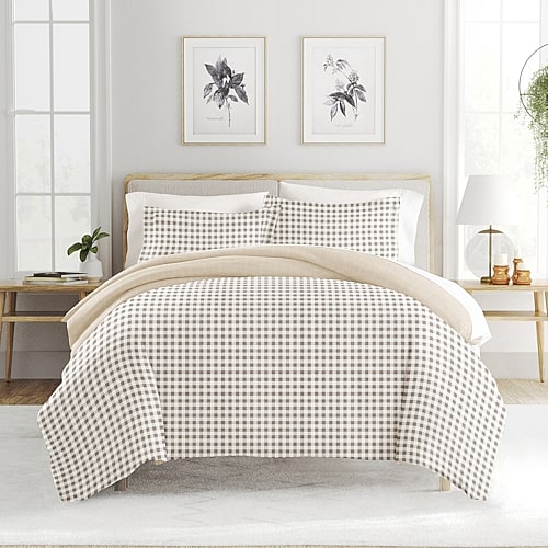 Click here for ienjoy Home Timeless Pattern Reversible 3-Pc. Duve... prices