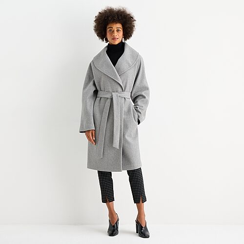 Click here for Worthington Womens Belted Heavyweight Coat  X-larg... prices