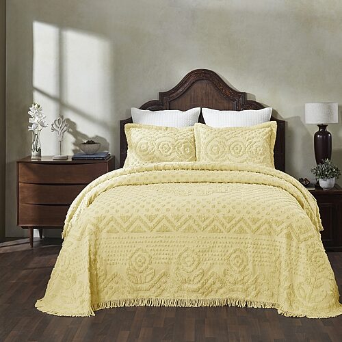 Click here for Better Trends Heirloom Bedspread Set  One Size  Ye... prices