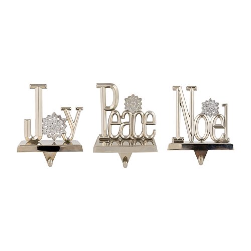 Click here for Northlight Peace Joy And Noel Metal Christmas Stoc... prices