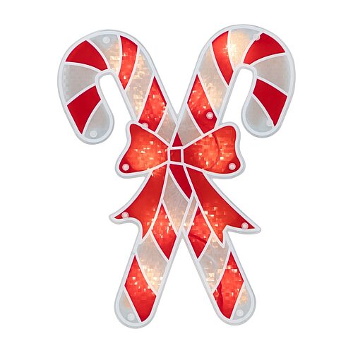 Click here for Northlight Lighted Candy Cane Christmas Window Dec... prices
