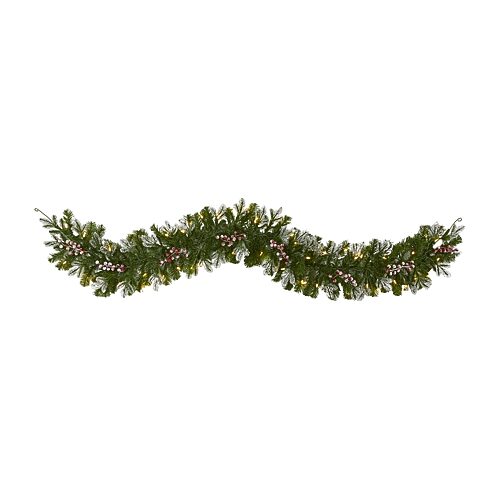 Click here for Nearly Natural 6ft. Snow Tipped Christmas With 50... prices