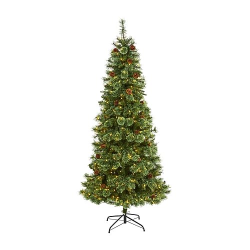Click here for Nearly Natural 7 Foot Pine With Pine Cones And 400... prices