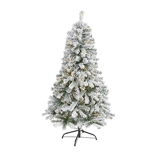 Click here for Nearly Natural 5 Foot Flocked Spruce With 150 Clea... prices