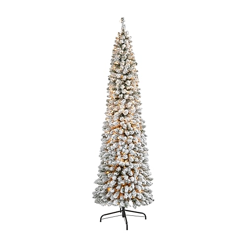 Click here for Nearly Natural 7 Foot Flocked Pencil Pine With 574... prices