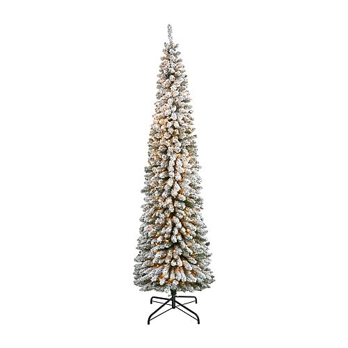 Click here for Nearly Natural 8 Foot Flocked Pencil Pine With 646... prices