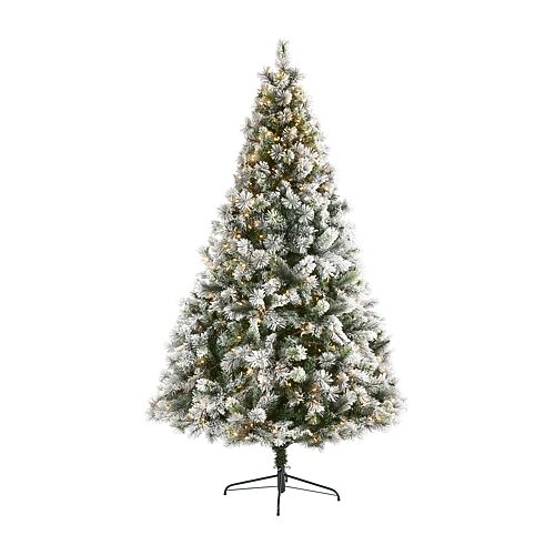 Click here for Nearly Natural 8 Foot Oregon Flocked Pine With 117... prices