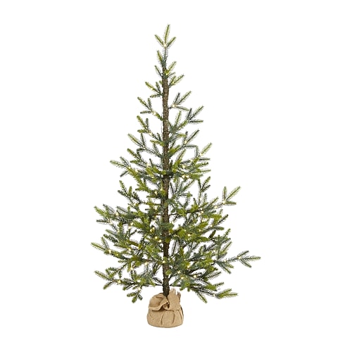 Click here for Nearly Natural 4 Foot Fir With Burlap Base Pre-Lit... prices