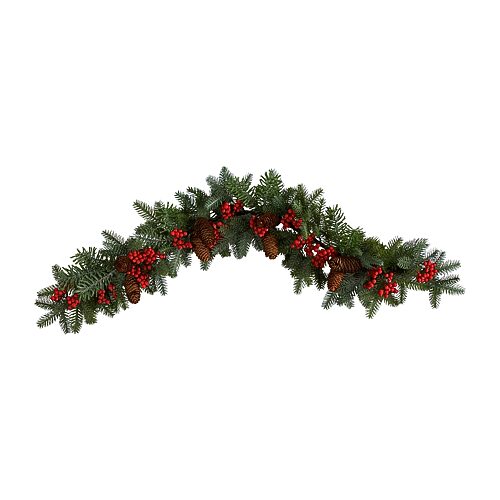 Click here for Nearly Natural 40in. Pines; Red Berries And Pineco... prices