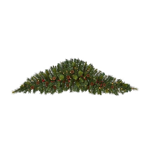 Click here for Nearly Natural 6ft. Christmas Swag With 50 Led Lig... prices