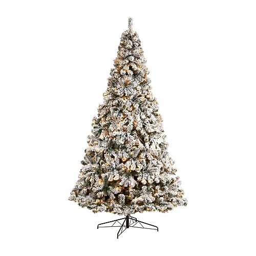 Click here for Nearly Natural 10 Foot West Virginia Flocked Fir W... prices