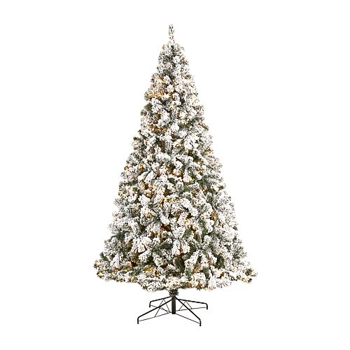 Click here for Nearly Natural 9 Foot West Virginia Flocked Fir Wi... prices