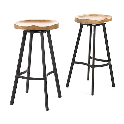 Click here for Silas 2-pc. Swivel Bar Stool  One Size  Brown prices