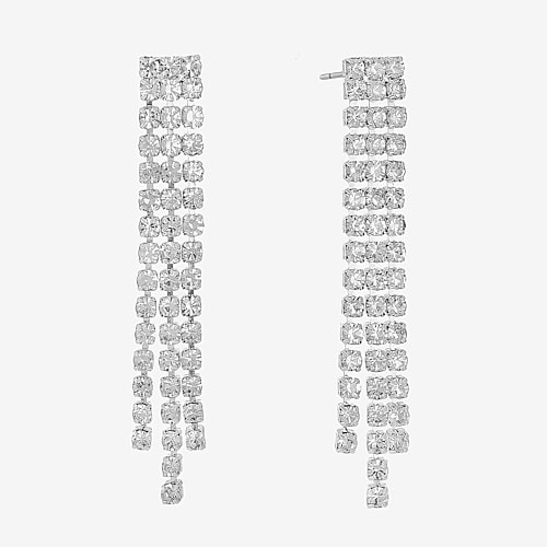 Click here for Monet Jewelry Timeless Silver Tone Womens Glass Hy... prices