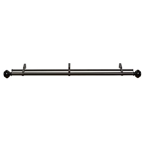 Click here for Buono II Brenner Double Curtain Rod  One Size  Bla... prices