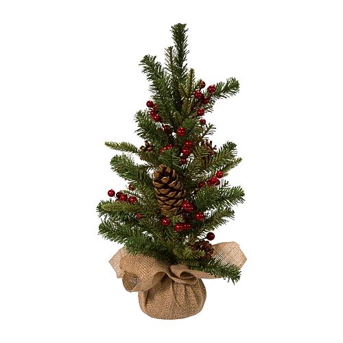 Click here for Kurt S. Adler 24in. Red Berries & Pinecones Fir Tr... prices
