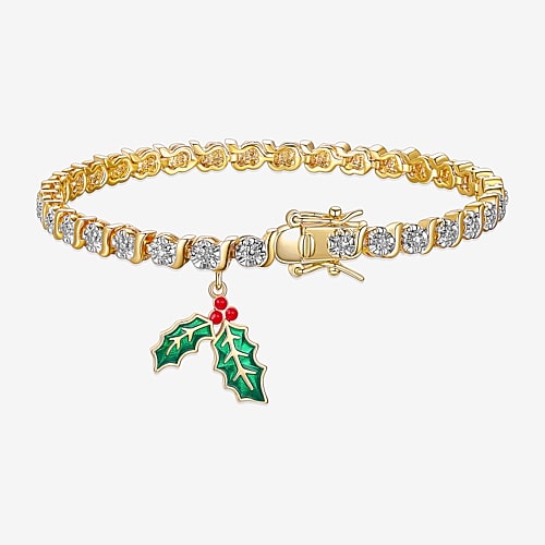 Click here for Sparkle Allure Mistletoe Charm Womens Natural Whit... prices